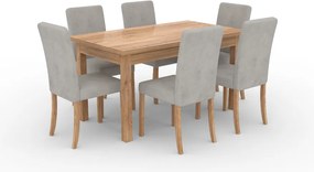 ADRK Furniture Sada stůl s židlemi RODOS 81 SE-ROD-81-L