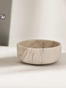 Sinsay - Keramická miska s mramorovým vzorem - krémová