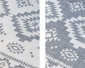 ELLE Decoration, Kusový koberec Gemini 106018 Silver z kolekce Elle – na ven i na doma, 120x170, šedá, chodba / předsíň