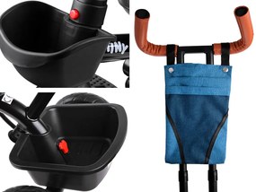 Dětská tříkolka Tiny Bike 3v1 s otočnou střechou