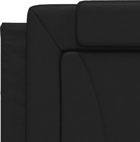 Postel Viana s matrací černá 100 x 200 cm umělá kůže 3208775