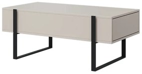 Konferenční stolek Verica - cashmere / černé nožky