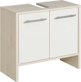 XXXLutz SKŘÍŇKA POD UMYVADLO, bílá, barvy pinie, 62,0/54,3/28,0 cm Carryhome - Koupelnové série - 001977024104