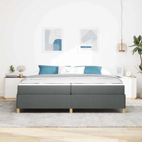 Rám postele Tmavě šedá 200 x 200 cm textil 3398963