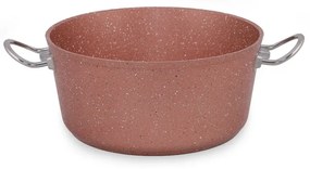 Růžový hliníkový hrnec s poklicí Güral Porselen Classic, ø 26 cm