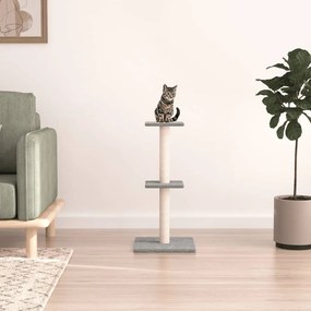 Škrabadlo pro kočky se sisalovými sloupky světle šedé 73 cm 172035
