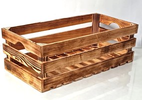 Dřevěná bedýnka 60x30x20 cm - opalovaná