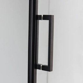 BPS-koupelny Obdélníkový sprchový kout HYD-OK02MB 100x90 černá/transparent