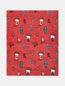 Sinsay - Přikrývka s kovbojským motivem Hello Kitty - červená