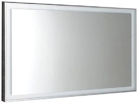 Sapho Luminar - Zrcadlo v rámu s LED osvětlením 1200x550 mm, chrom NL560