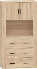 Skříň highboard dub sonoma kompozitní dřevo 3185386