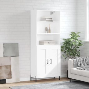 Skříň highboard bílá 69,5 x 34 x 180 cm kompozitní dřevo 3189965
