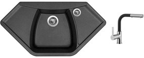 Set Sinks NAIKY 980 Metalblack + baterie Sinks ENIGMA S Metalblack