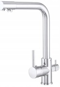 Gamma Side, vysoká umyvadlová baterie s připojením na filtr vody h-330, chromová, GMA-BSEF-CH