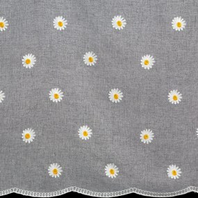 ZÁCLONA NA POUTKÁCH BELLIS 350X145 CM KVĚTY