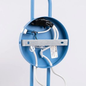 Sollux Lighting Nástěnné svítidlo NOX 2 světle modré s vypínačem