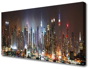 Obraz na plátně Město Domy 120x60 cm