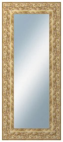 DANTIK - Zarámované zrcadlo - rozměr s rámem cca 60x140 cm z lišty KŘÍDLO zdobné zlaté (2890)