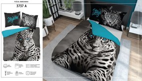 Detexpol Bavlněné povlečení 220x200 gepard 3737 A 2 povlaky na polštář 70x80 Holland Natura 69
