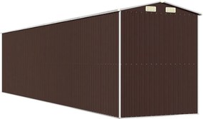 Zahradní kůlna tmavě hnědá 192 x 855 x 223 cm pozinkovaná ocel 3147468