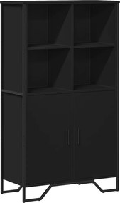 Highboard černý 79,5 x 35,5 x 137,5 cm kompozitní dřevo 3295307