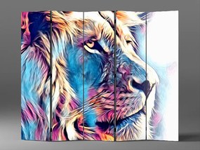 Liox Paraván barevný lev Rozměr: 225 x 180 cm