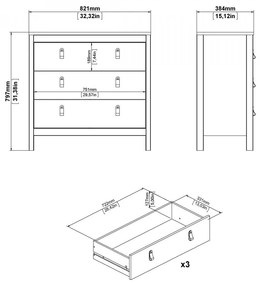 Tvilum Komoda Real 662 jackson hickory