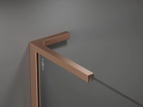 Mexen Velar L posuvné sprchové dveře 90 cm, transparentní, kartáčovaná měď - 871-090-003-01-65