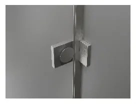 Mexen Lunar T, sklápěcí sprchový kout levý 110 x 70 cm, 8mm čiré sklo, ocelový profil, 834T-110-070-97-00-L