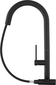 Gamma Round, vysoká dřezová baterie h-460, černá matná, GMA-BRD-BK