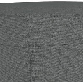 Petromila 3dílná sedací souprava s poduškami tmavě šedá textil