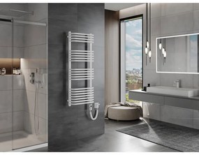 Mexen Apollo, elektrické topné těleso 1210x450 mm + topná tyč 600 W, bílá, W117-1210-450-2600-20