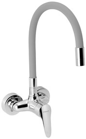Ferro Zumba - Dřezová baterie s elastickým ramenem 100mm, stříbr.-chr., 94484,0S