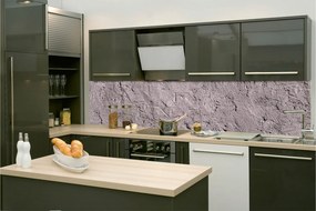 DIMEX | Fototapeta do kuchyně Rustikální tmavá štuka KI-260-153 | 260 x 60 cm | hnědá, šedá
