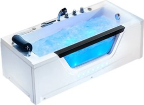 BPS-koupelny Hydromasážní vířivá vana Gomera 983C 162x75 s ohřevem vody