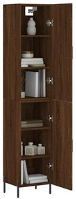 Skříň highboard hnědý dub 34,5 x 34 x 180 cm kompozitní dřevo