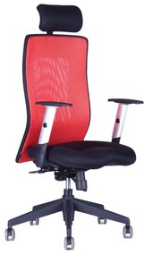 Office Pro Kancelářská židle CALYPSO GRAND s podhlavníkem SP1 Barva sedáku: 1111 černá, Barva opěráku: 13A11 červená