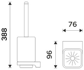 Nimco Toaletní WC kartáč MAC 29094CN-90