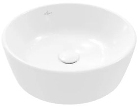 VILLEROY & BOCH Villeroy Boch Architectura - Umyvadlo na desku, 450x450x155 mm, s přepadem, alpská bílá CeramicPlus 5A2545R1