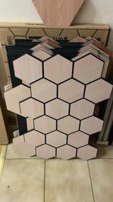 Akustický panel Hexagon LAN-601 872x579x10mm Bříza