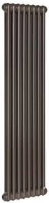 Instalprojekt Koupelnový radiátor TUBUS 2 černá barva Barva radiátoru - Černá, Rozměr radiátoru - 485 × 1500 mm, výkon 1123 W, Typ připojení - Středové 50 mm - RADTUB21501031S