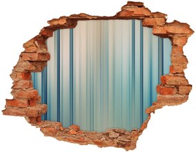 Wallmuralia Díra 3D fototapeta na stěnu Modré pásky 90x70 cm