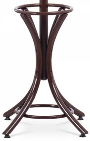 Dřevěný stojanový věšák, tmavě hnědý lak, 186 cm, F-2059 BR