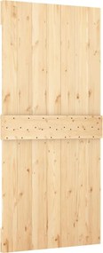 vidaXL Posuvné dveře s kováním 95 x 210 cm masivní borové dřevo [3203022]