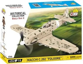 COBI 5760 II WW Macchi C.202 FOLGORE / 404 kostek / 1 figurka / 1:32 /