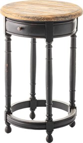 Stůl Margaret 45x72 black&amp;natural