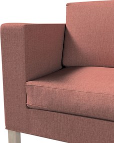 Potah na pohovku IKEA  Karlanda rozkládací, krátký barva hnědá látka pletený vzor
