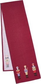 Bavlněný běhoun na stůl s vánočním motivem 220x32 cm Christmas Nutcracker – Catherine Lansfield