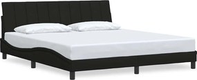 Rám postele bez matrace Hanko černý 180 x 200 cm textil 3310407