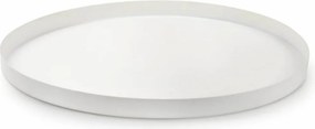 Dekorační podnos CIRVIA Ø31,5 cm, bílý